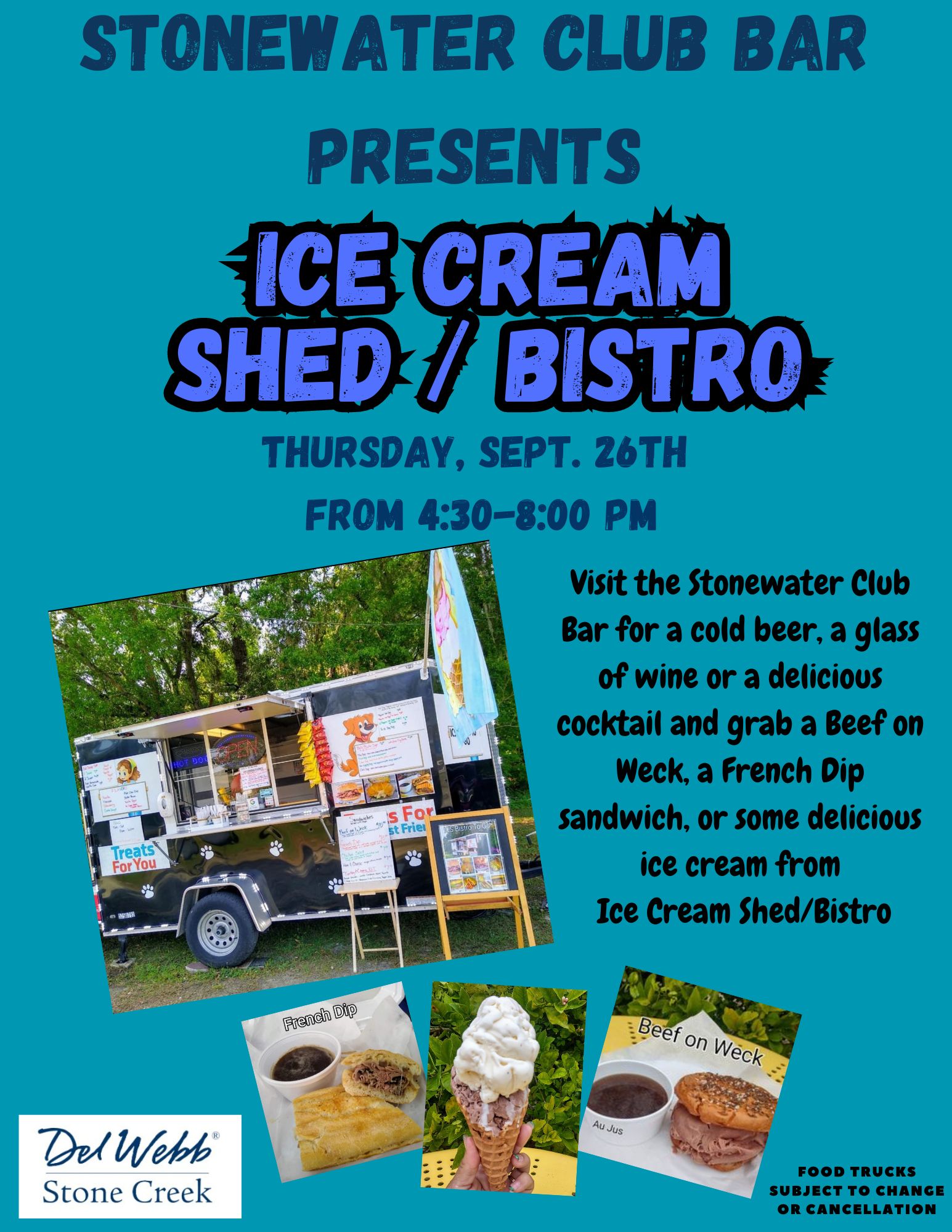 Ice Cream Shed/Bistro Food Truck at Stonewater Club – Stone Creek
